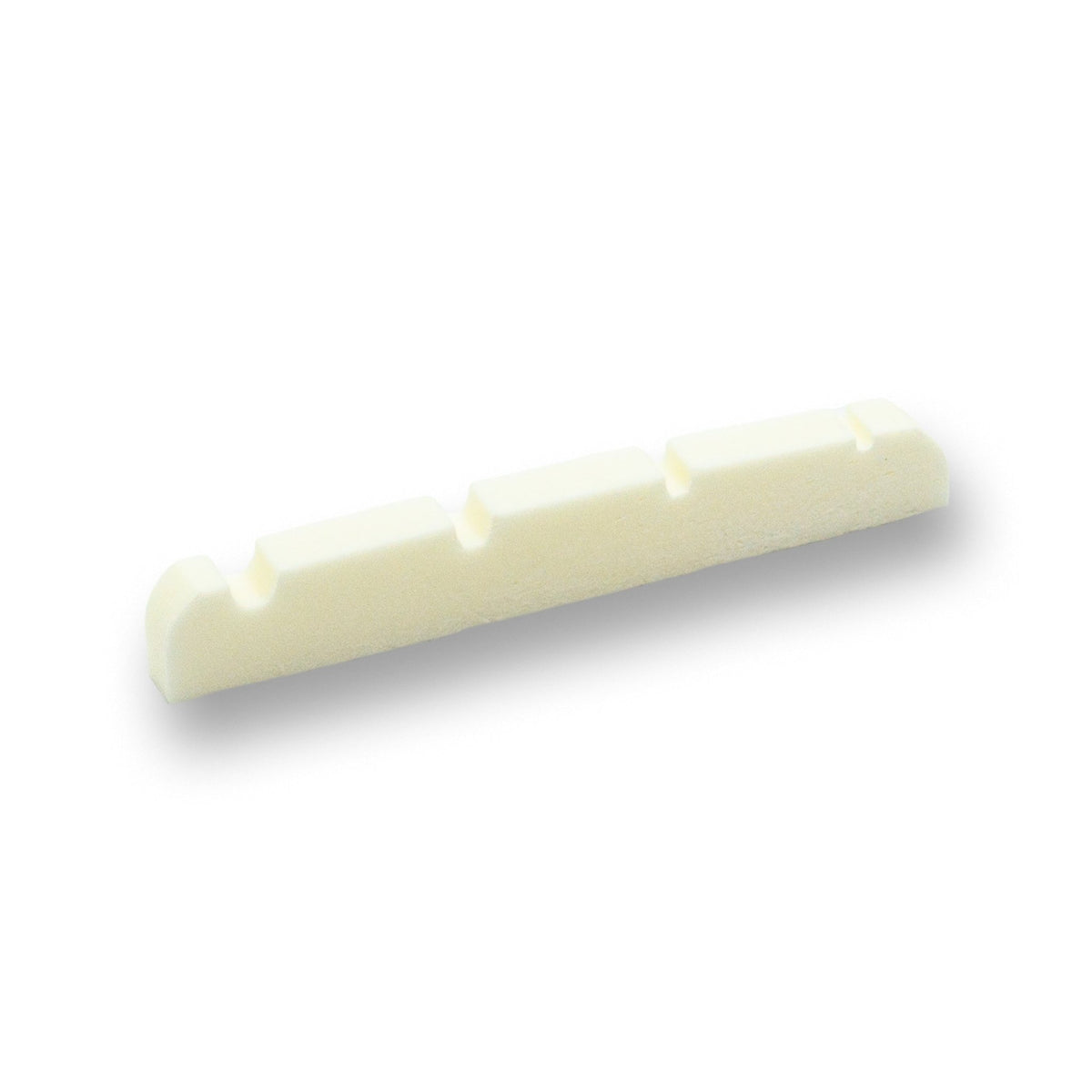 43mm Bone Bass Guitar Nut (Bleached, Slotted) – WM Guitars