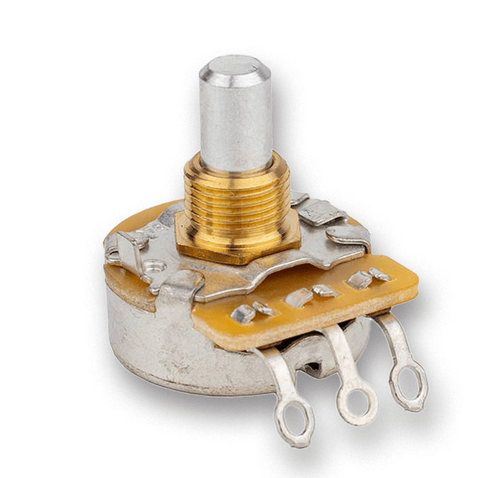 CTS Audio (Log) Pot Short Solid Shaft Vintage Dimple 250k – WM Guitars