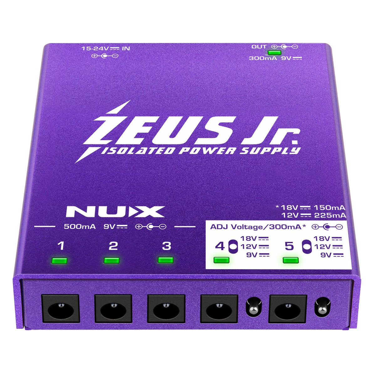 NU-X Zeus Jr. Pedal Power Supply – WM Guitars