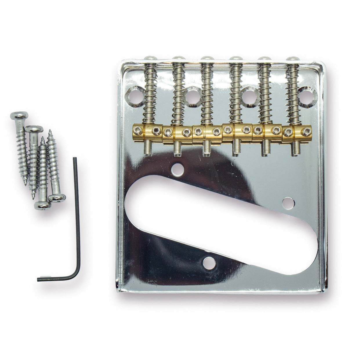 Telecaster Style Ashtray Bridge with 6 Individual Brass Saddles – WM ...