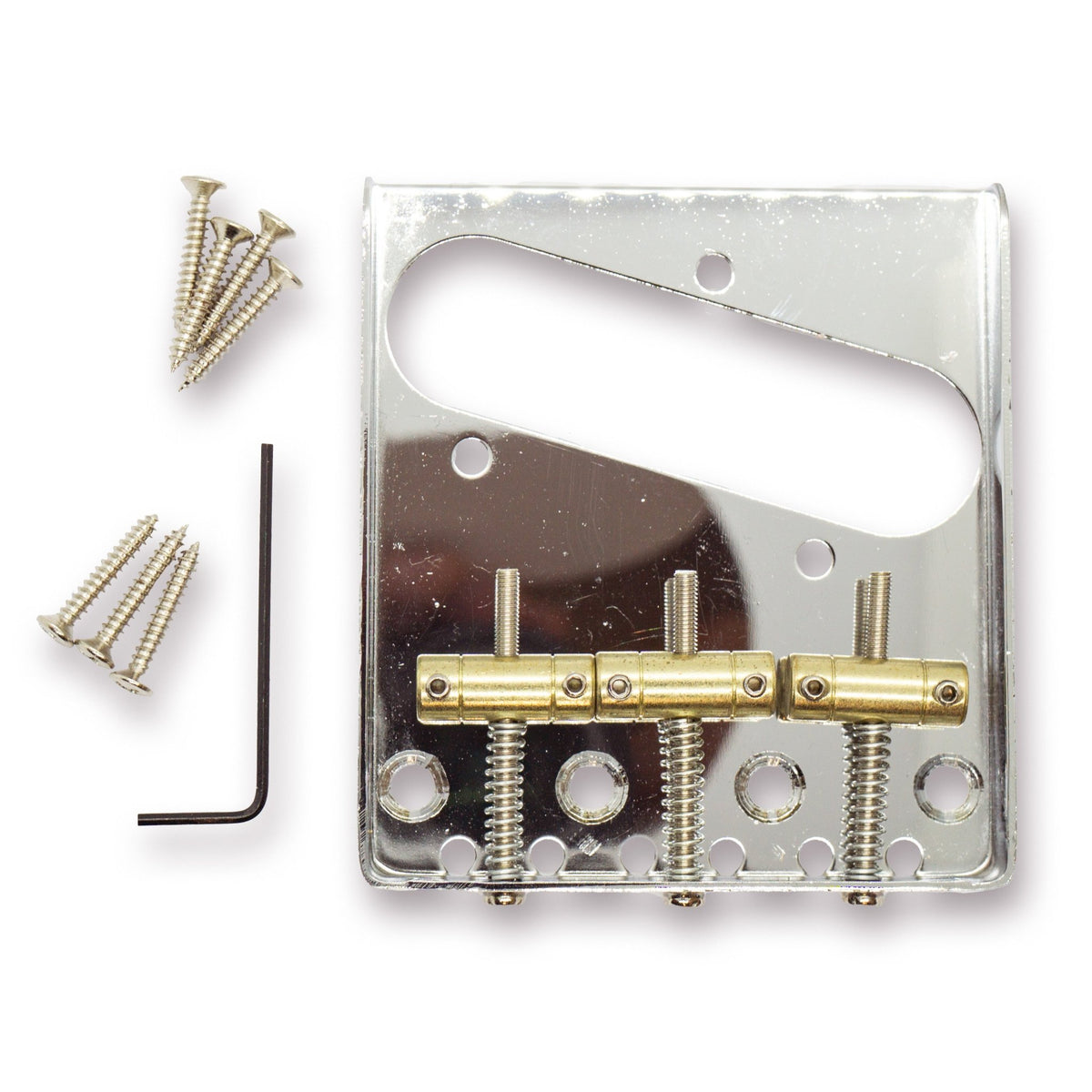 Vintage Telecaster Style Ashtray Bridge with 3 Saddles – WM Guitars